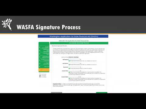 How to Sign Your Financial Aid Application