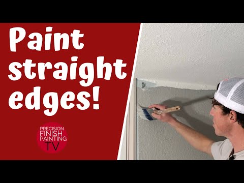 How to paint edges without tape || Cutting in interior walls || Professional Painting Secrets 2020