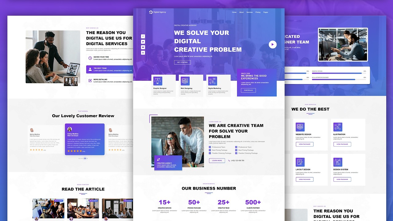 How to Create IT Solution & Business Responsive HTML Template | Responsive Website Template