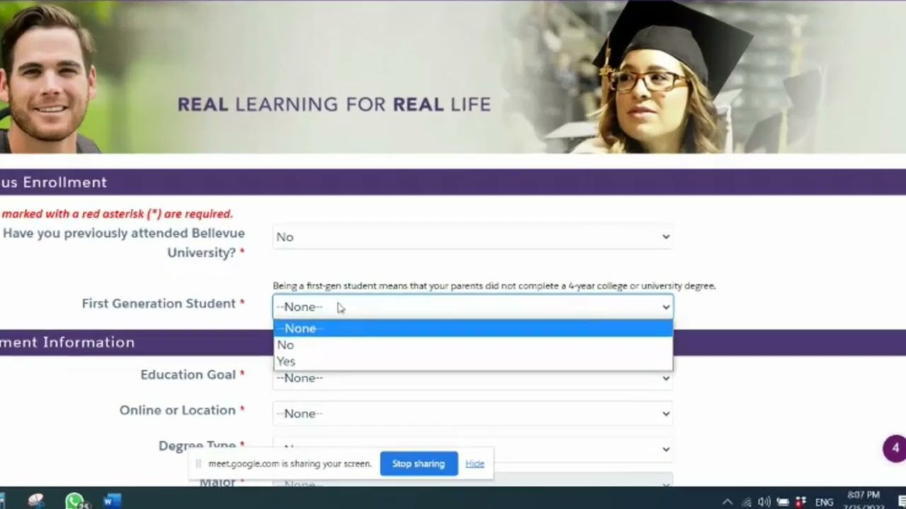 Bellevue Registration Walkthrough