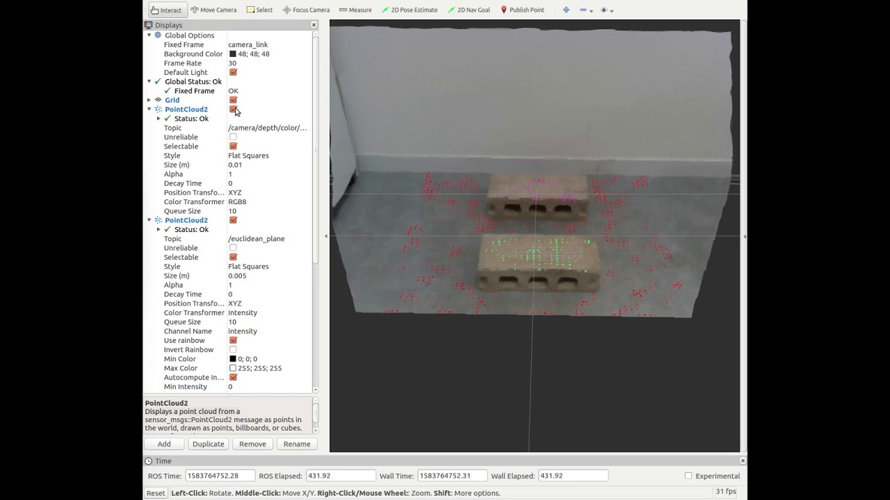 [Point Cloud Processing] Plane Segmentation using PCL