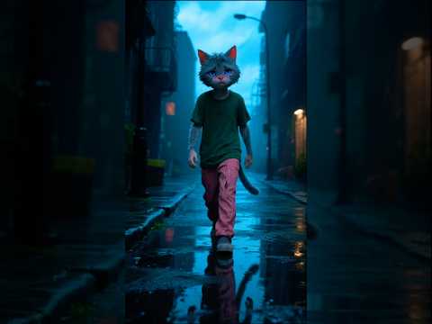 My father is drunk and beats me, so I want to die | Sad Cat Story Next part #cat #cats #catstory #ai