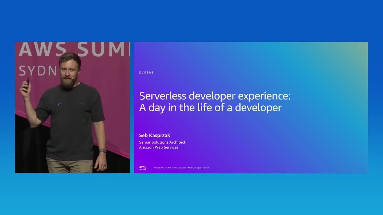 AWS Summit Sydney 2025: A day in the life of a serverless developer