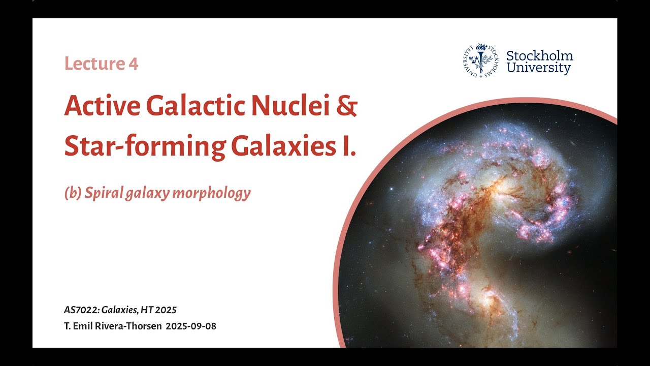 Galaxies Lecture 4 (b), Fall 2025