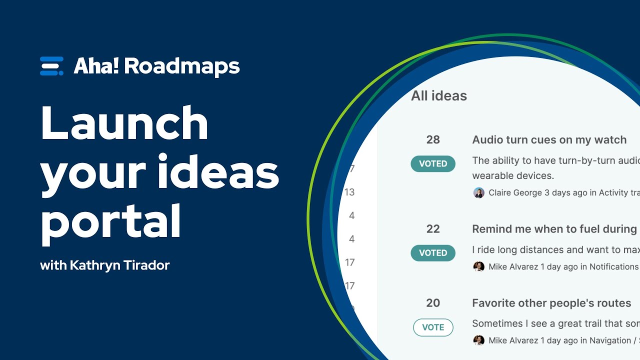 Aha! Roadmaps | Launch your ideas portal