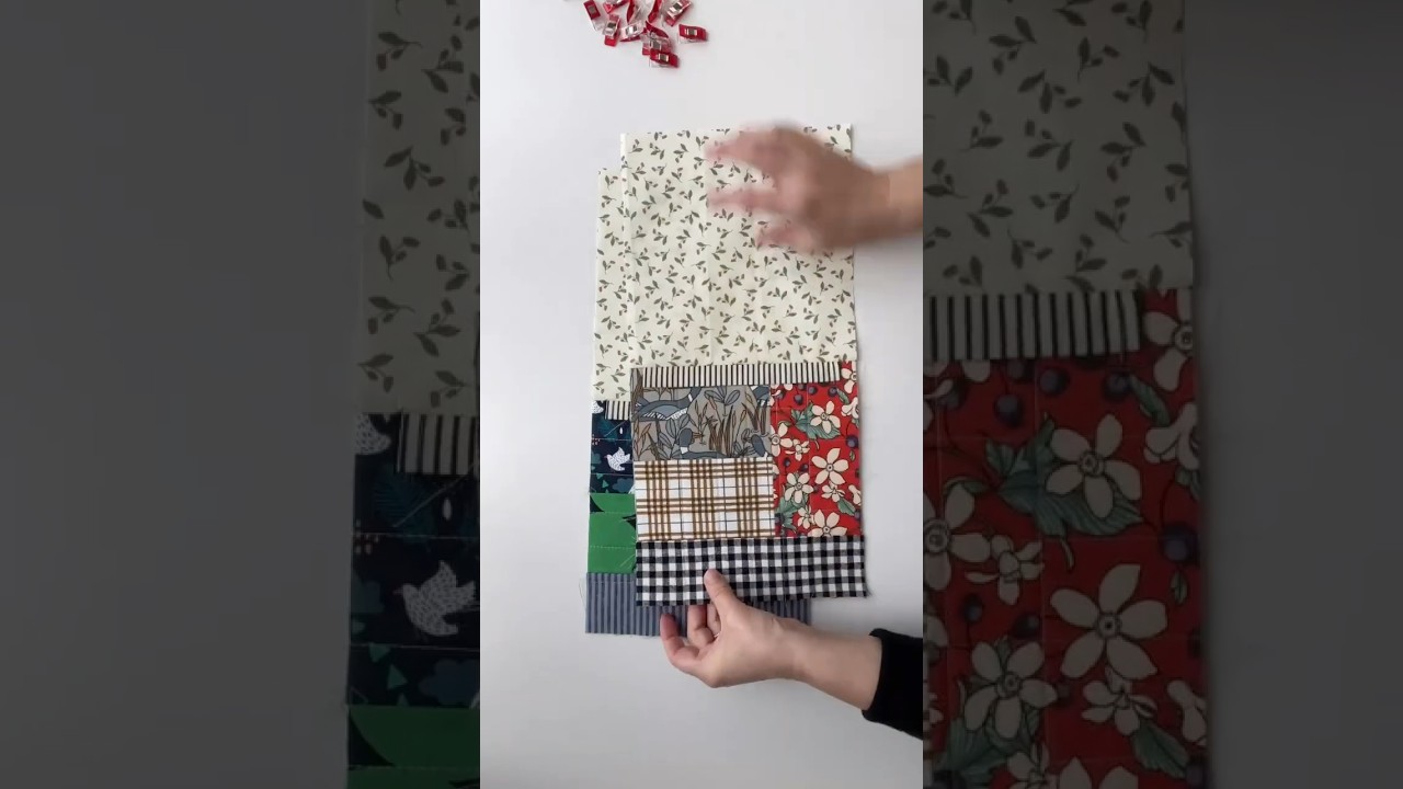 PATCHWORK DRAWSTRING BAG ~ sturdy, quilted, scrappy project bag. #sewing #sewingtutorial #ilovetosew