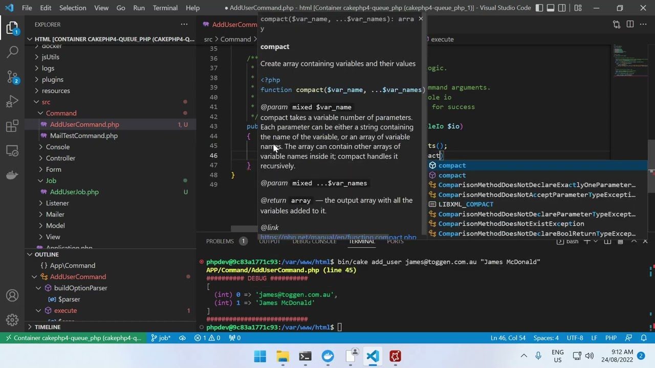 CakePHP 4 - Jobs & Cake/Queue Plugin