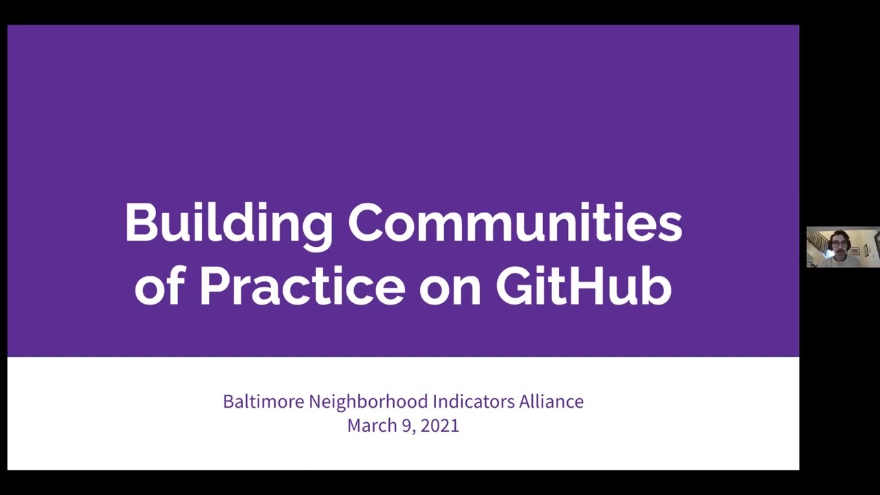 Using GitHub for Open Data Repositories Webinar