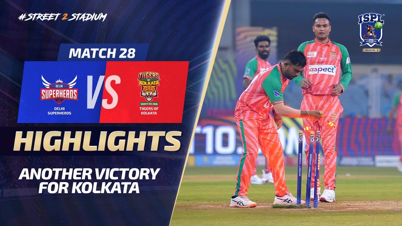 ISPL Season 3: Match 28 - Tiigers of Kolkata cruise to another victory!