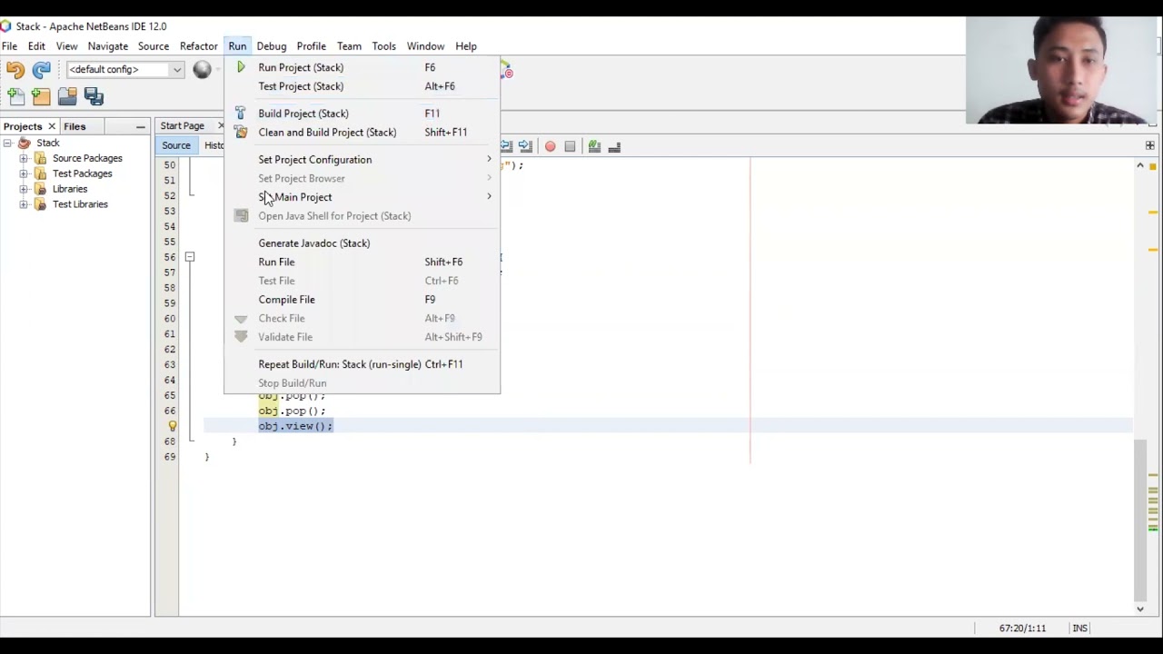 Implementasi Penggunaan Stack Dengan Array dan ArrayList Pada Java