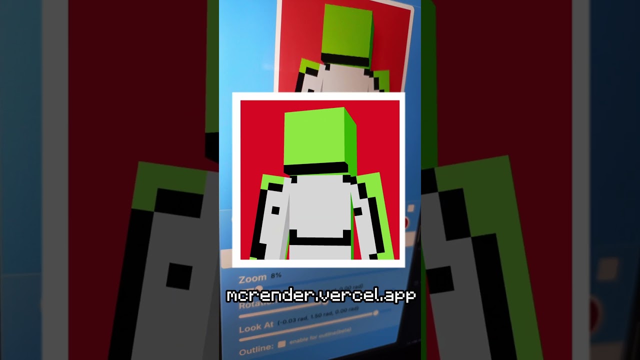 Creating Minecraft Profile Pictures has never been easier #minecraft #shorts