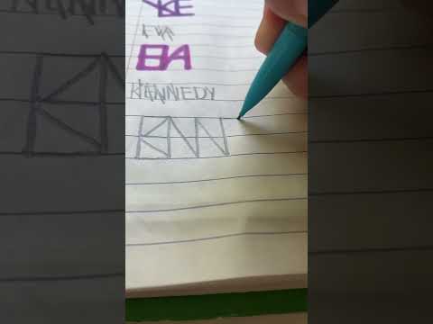 Making the Name “Kennedy” into a Logo!! #shorts #logodesign #logos #kennedy