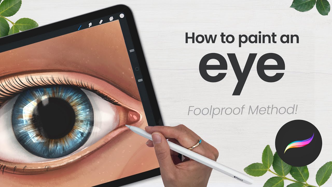 How To Draw An Eye • Procreate Tutorial • Foolproof Method!