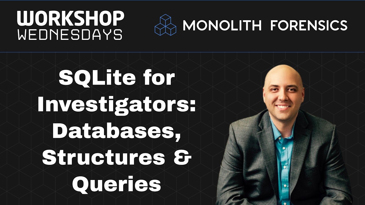 SQLite for Investigators: Databases, Structures & Queries