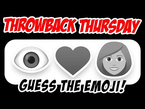 Throwback Thursday | Guess the Emoji Challenge | Emoji Game | Party Game