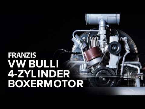 Franzis 1:4 Volkswagen VW Bulli T1 4-cylinder boxer engine 1950-1953 ...