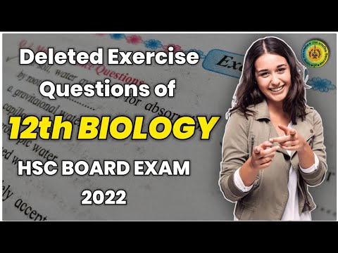 12th Biology Deleted Exercise Questions For Board Exam 2022 / Tick mark / Maharashtra board / HSC