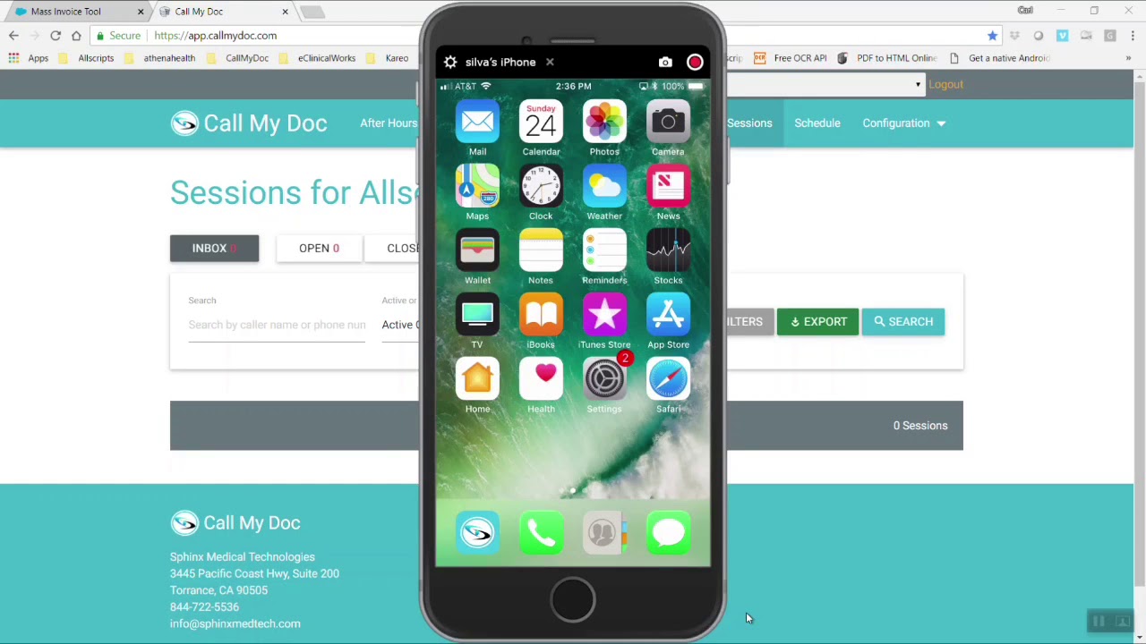 Call My Doc Demo for Allscripts Pro
