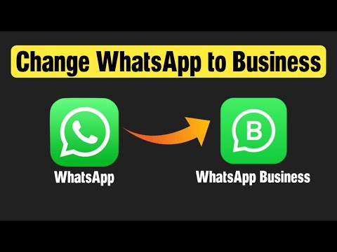 How to change whatsapp to business account | How to convert whatsapp account to business account
