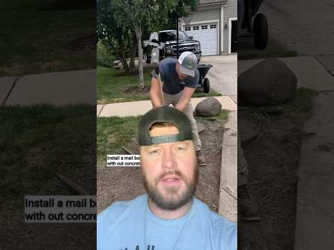 How to install a mailbox without concrete! #viral #install #mailbox #concrete!