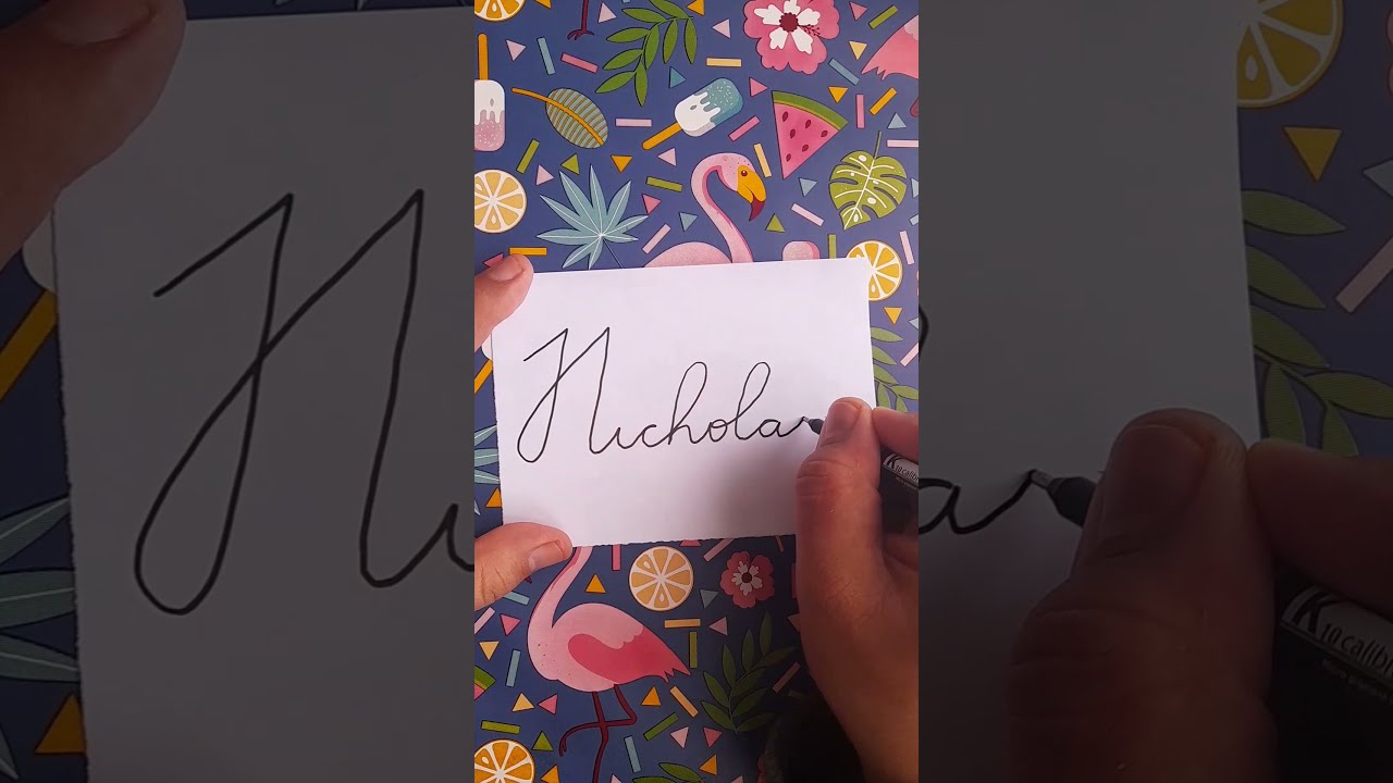 Nicholas #ad #shorts #calligraphy