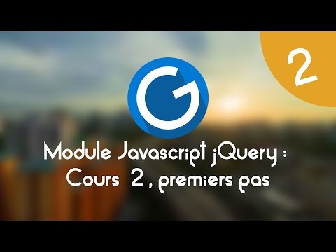 Learn Formation IMM Module Javascript jQuery Cours tuto 2 premiers pas ...