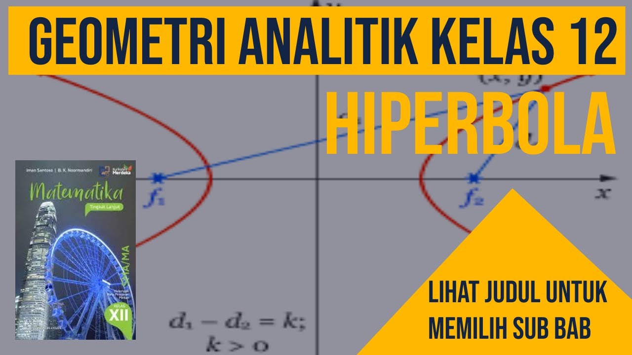 Persamaan Hiperbola dengan pusat (h,k) MATEMATIKA TINGKAT LANJUT KELAS 12