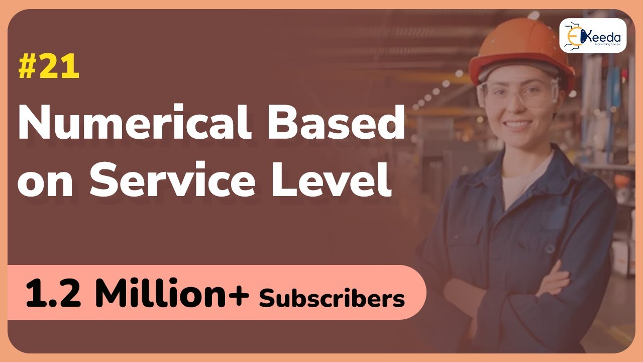 Numericals based on Service level model | Inventory Control | GATE IE and RO