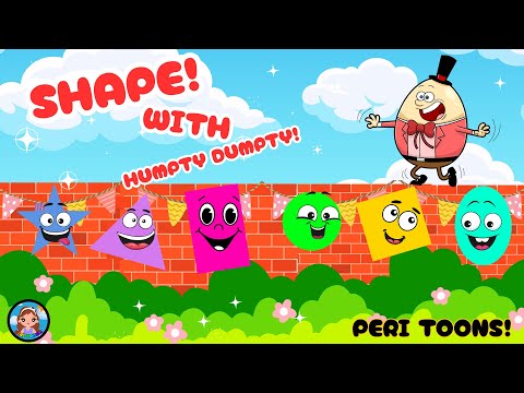 Humpty Dumpty Teaches Shapes! | Shape Song for USA Kindergarten Kids!