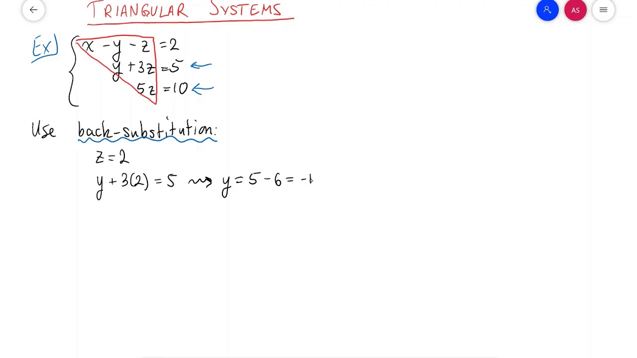 Triangular Systems