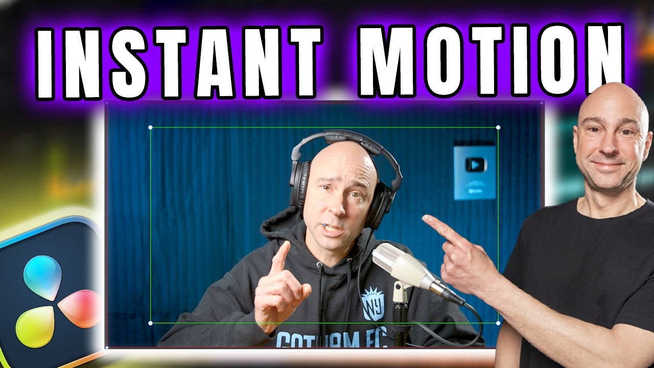 DaVinci Resolve 20 Quick Tip:  Instant Motion with Dynamic Zoom 🥇