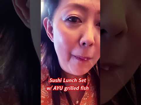 JAPAN’S SUSHI LUNCH SET #sushi #sushilovers #japanesefood #ayu #japan #japanvlog #japantravel #fish