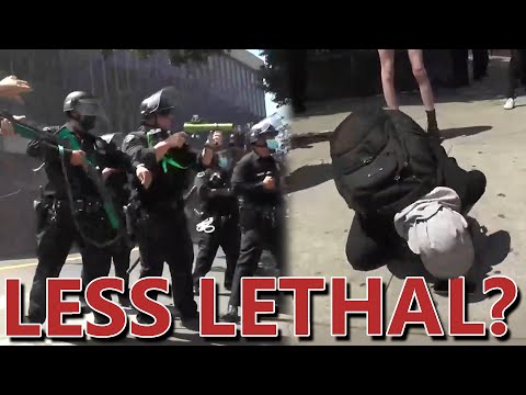 LAPD Shoots Protester at POINT-BLANK Range w/ Rubber Bullets