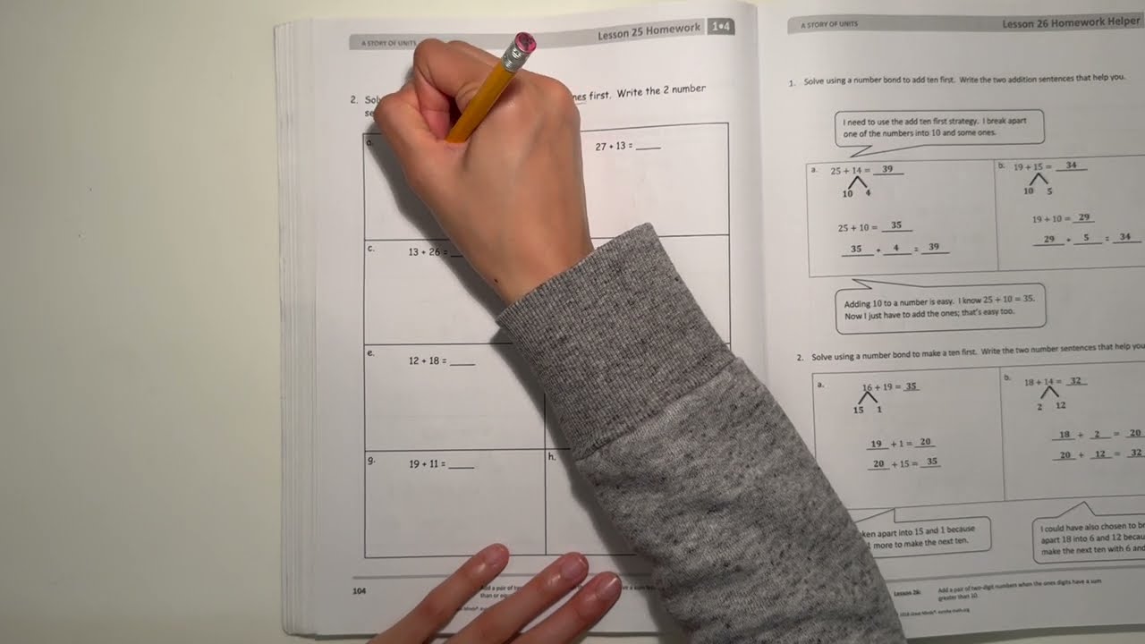 Eureka Math Grade 1 Module 4 Lesson 25 Homework | #mathwithaubrey #answers