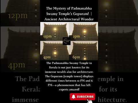 🏛️ The Mystery of Padmanabha Swamy Temple’s Gopuram! ⏳ | Ancient Architectural Wonder#shorts #temple