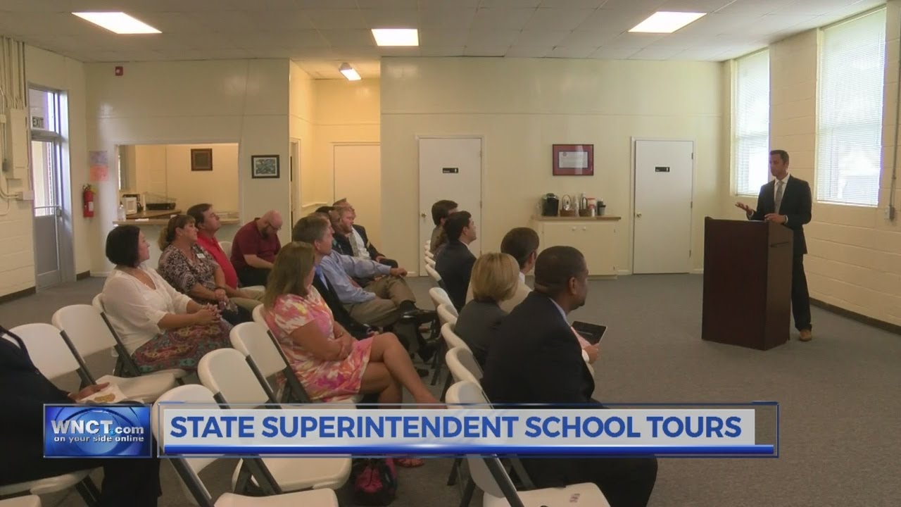 NC Superintendent visits Jones County Schools