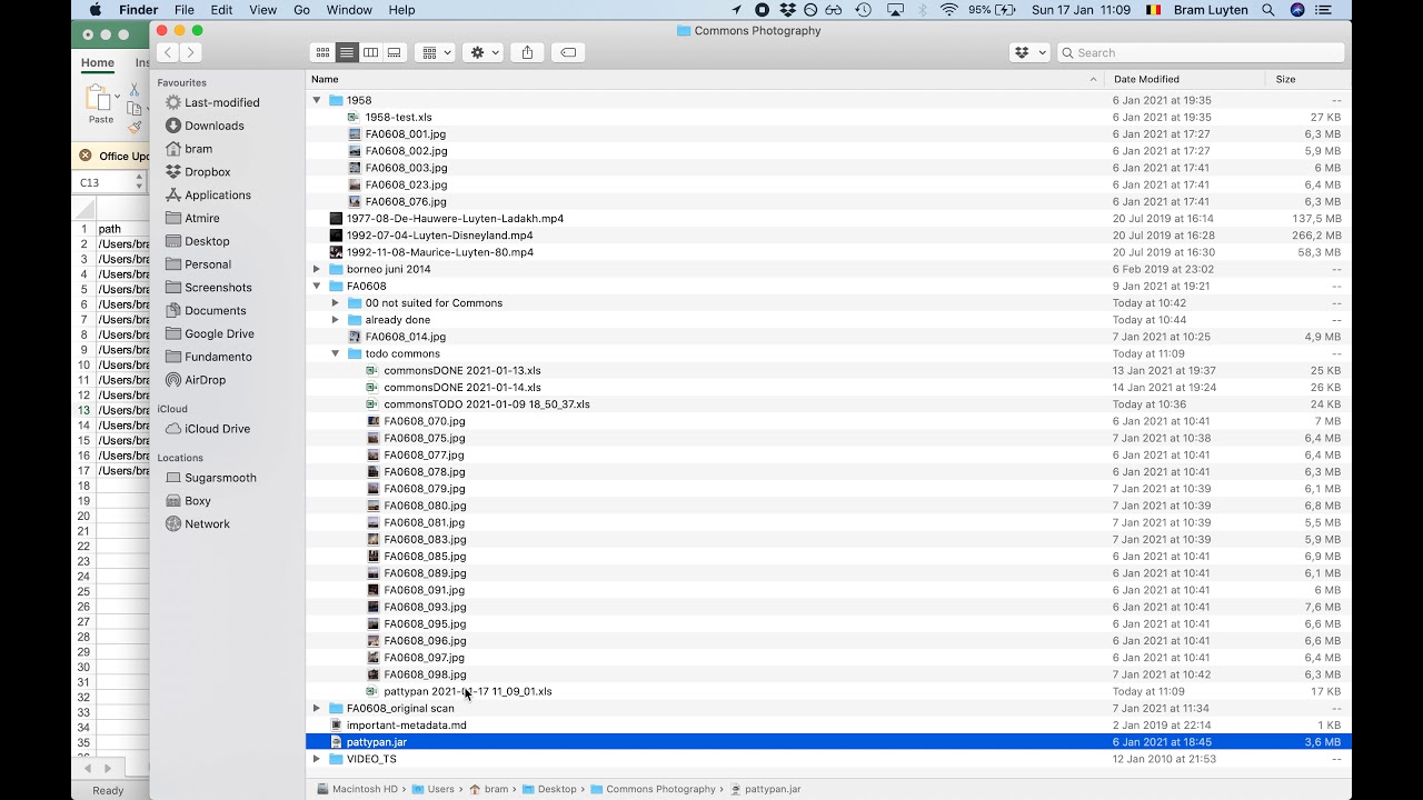 Describing and uploading photography to Wikimedia Commons using Pattypan and Spreadsheets
