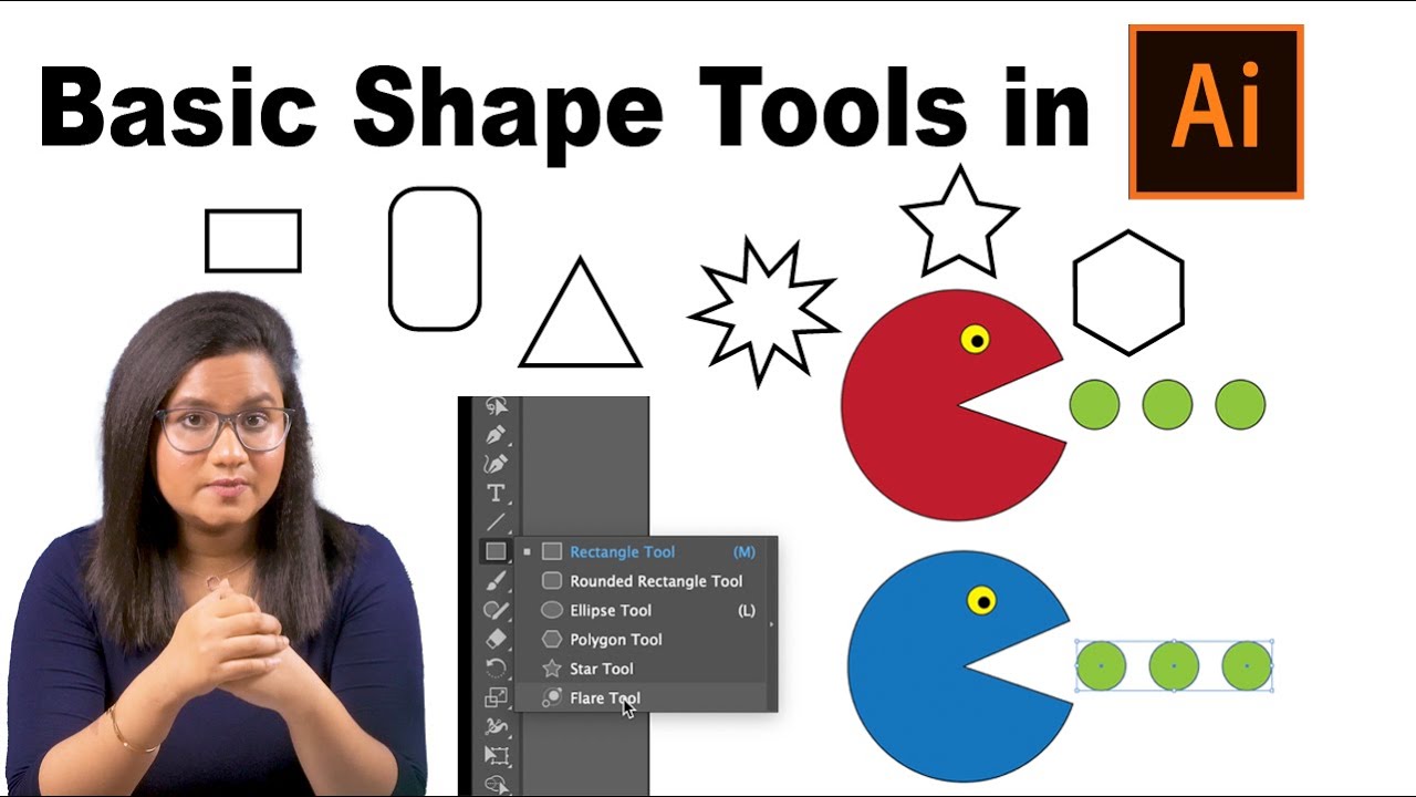 Basic Shape Tools in Adobe Illustrator 2021 - Part 1