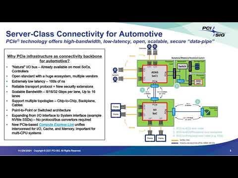PCIe Technology for Long and Short Reach in Automotive Applications