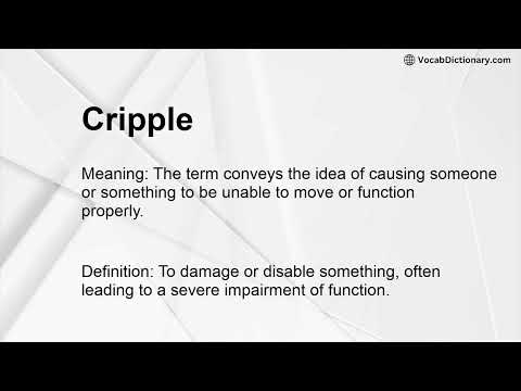 Cripple Meaning