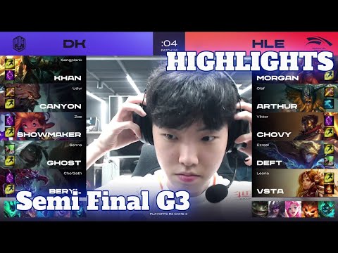 HLE vs DK - Game 3 Highlights | Semi Finals 2021 LCK Spring | Hanwha Life vs DAMWON Kia G3
