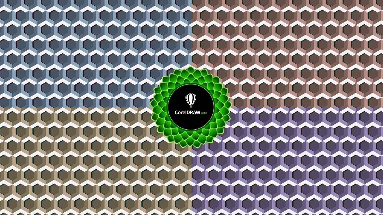 Design patterns |Geometric patterns | Polygon  CorelDRAW tutorials