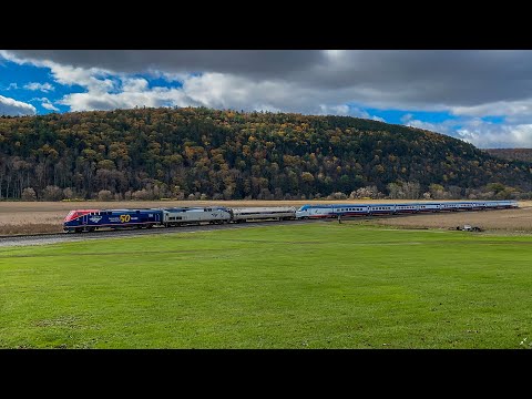 Amtrak Extra Train 973 (Acela 21 TS3 Delivery) Glides Through The Valley Into Addison, NY (11/3/21)