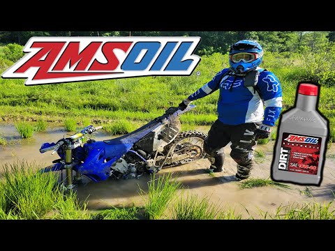 Yamaha WR450F Oil Change with AMSOIL Dirt Bike 10W-40