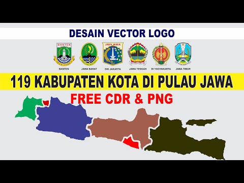 Desain 119 Vector Logo Kabupaten Kota di Pulau Jawa (Free CDR & PNG) - Vector Logo Design