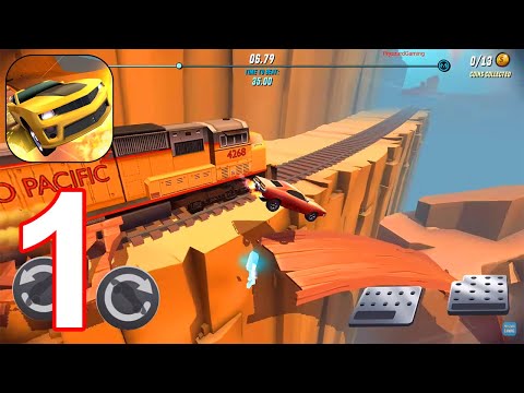 Stunt Car Extreme - Gameplay Walkthrough Part 1 All Levels 1-8 (Android, iOS)