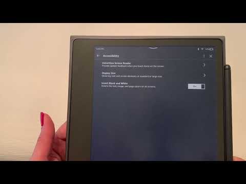 Amazon Kindle Scribe: How to Invert Black and White/Change Display Colors