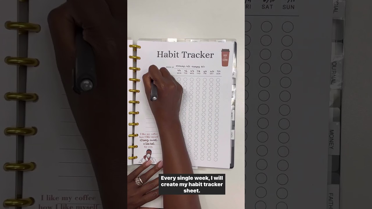 Using My Habit Tracker #organizedlife #habits