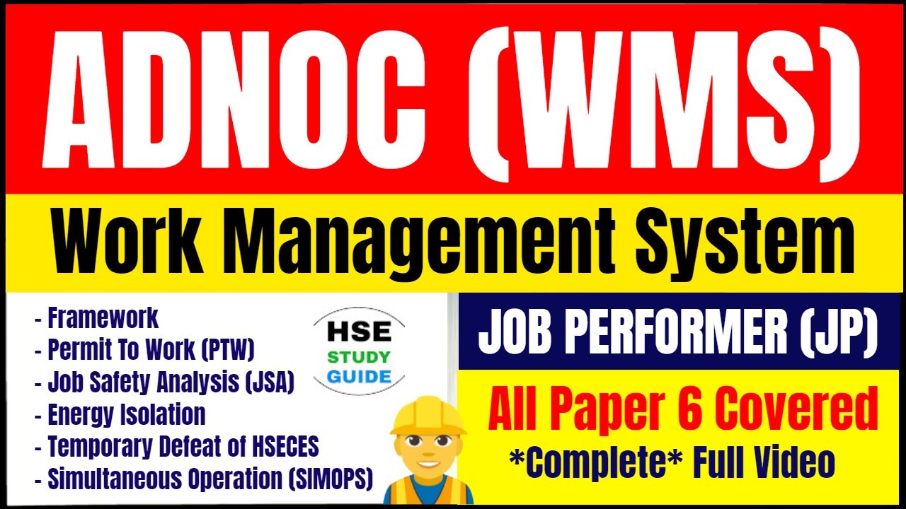 ADNOC WMS | Work Management System (WMS) ADNOC | WMS | Work Management System | WMS Paper