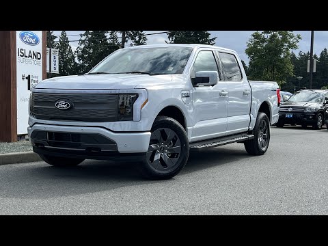 2025 Ford F-150 Lightning Lariat + Max Trailer Tow Pkg, Dual Climate Ctrl Review | Island Ford 25375